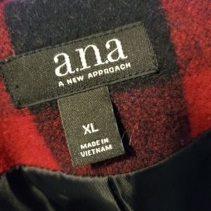 a.n.a | Jackets & Coats | Ana Buffalo Plaid Wool Coat Sz Xl | Poshmark